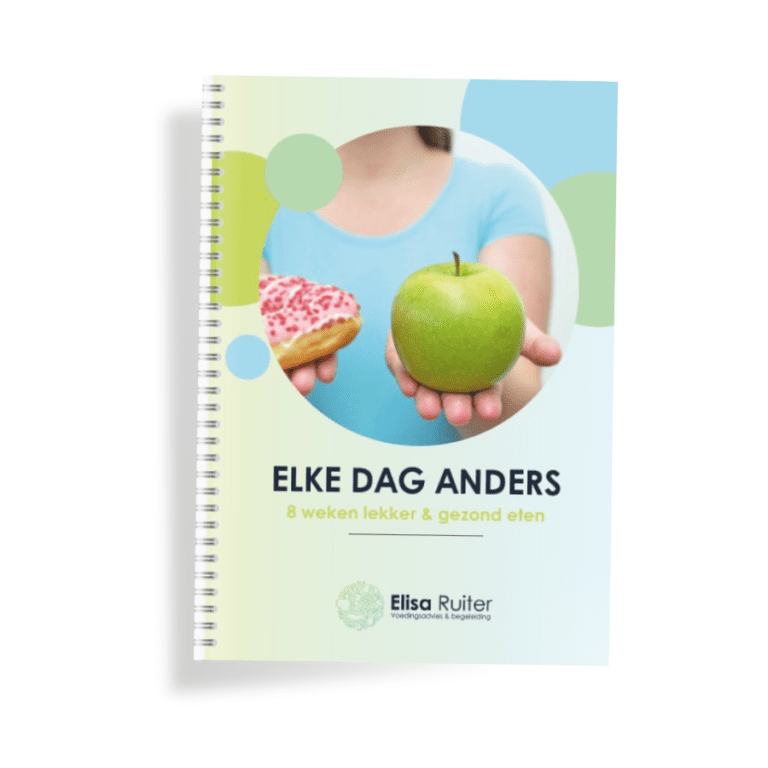 Boek 'Elke dag anders' - Elisa Ruiter voedingsadvies & begeleiding